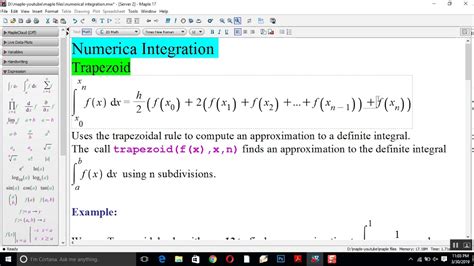 numerical integration