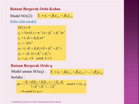 Analisa Deret Waktu Menggunakan Algoritma Arima Ppt