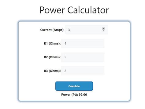 Power Calculator Savvy Calculator