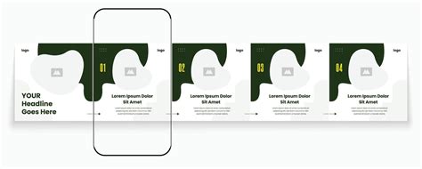 Carousel Banner Design And Cellphone Mockup Cellphone Carousel Template Post Design Marketing