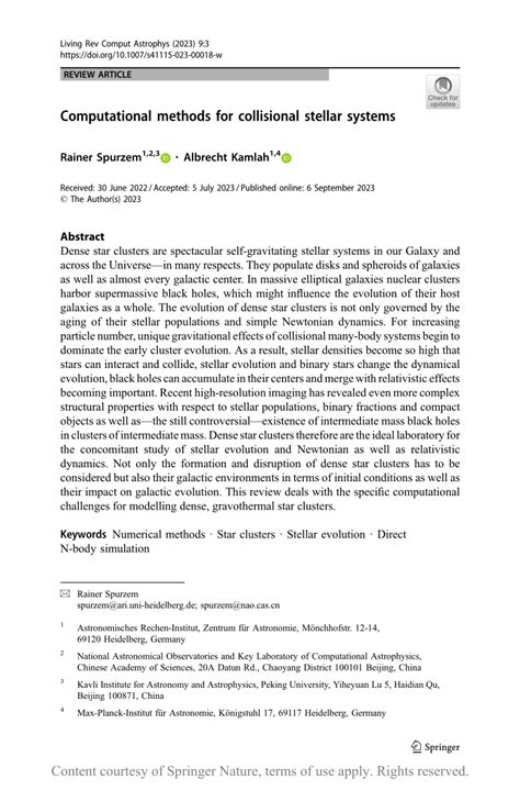 pdf computational methods for collisional stellar systems