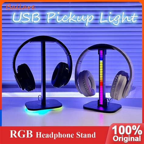 Headphone Stand With RGB Light Gaming Headset Holder Headphone Hanger Desktop Atmosphere RGB