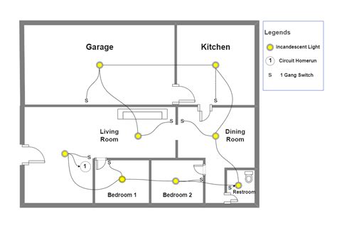 efficient lighting layout plan