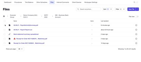 Files Actions Docs