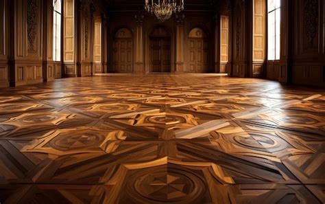 Premium Photo Discovering Artistic Parquet Floor Patterns Generative Ai