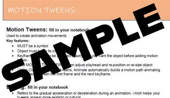 Adobe Animate Motion Tweens By DanaDesigns U TPT