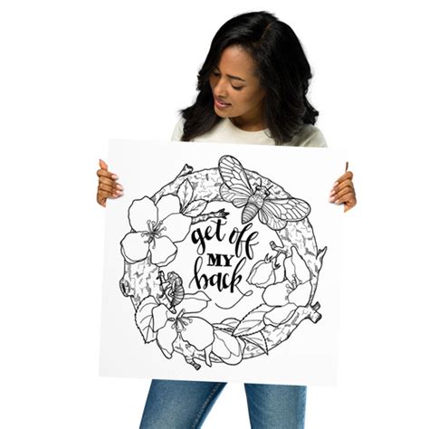 Off My Back Cicada Poster Forlindy