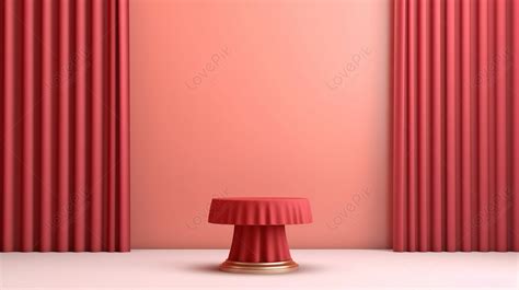 커튼이 있는 빈 무대의 창의적인 3d 렌더링 멋진 연단 모형 디자인 배경 연단 배경 무대 3d 배경 커튼 모형 배경 이미지
