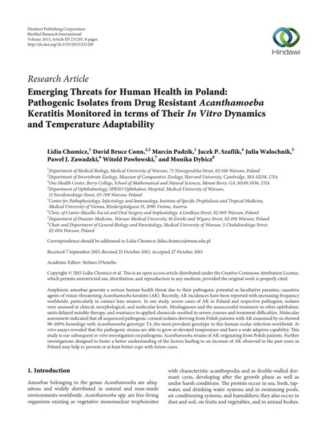 Pdf Emerging Threats For Human Health In Poland Pathogenic Isolates
