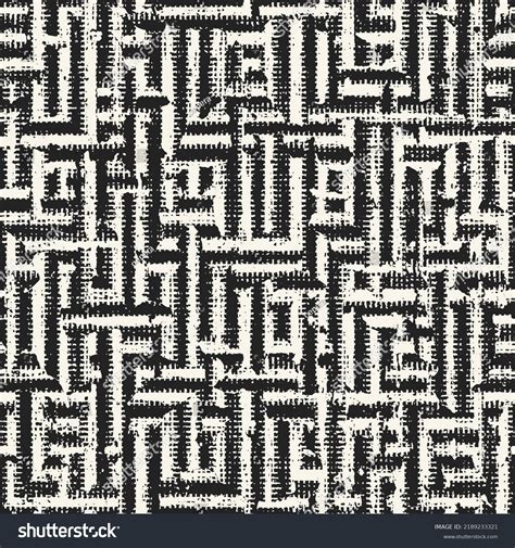 Monochrome Irregular Mesh Textured Pattern Stock Vector Royalty Free