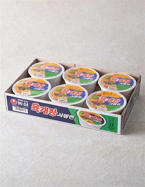 [농심] 육개장 사발면 6입 마켓컬리