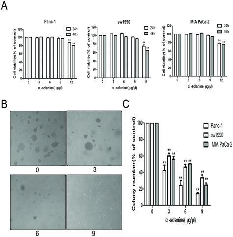 Cell Viability Assay And Colony Assay A Cells Of Each Cancer Cell