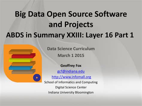 ppt big data and open source software projects
