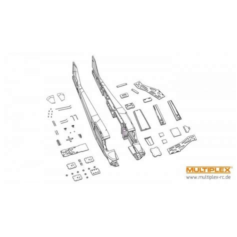 Mpx224430 Multiplex Fun Cub Xl Fuselage Set