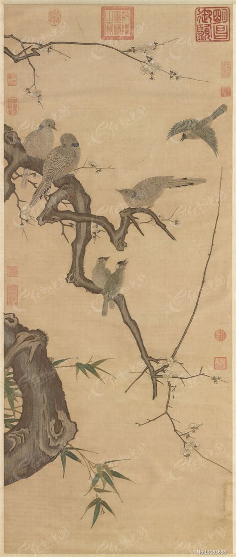 宋佚名绣梅竹山禽图下载红动中国