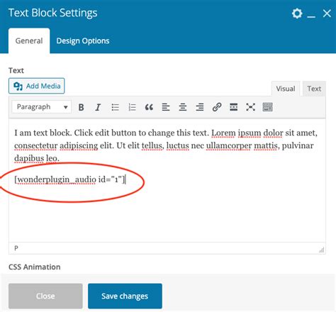 How To Add A Wordpress Audio Player In Wpbakery Page Builder