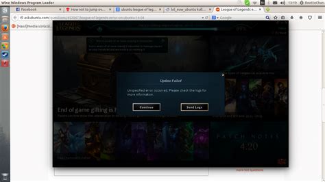 14 04 League Of Legends Update Failed Ask Ubuntu