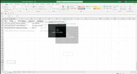 Consolidation Of Multiple Excel Sheets To One Sheet By Wencyv Fiverr