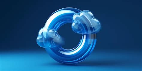 Premium Photo Isolated 3d Icon Of Syncing Round Render Of Synchronization Cloud Technology Or