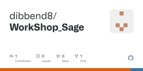 Github Dibbend8workshopsage