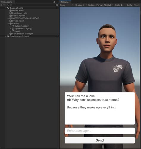 smart npcs with chatgpt and ready player me unity sdk
