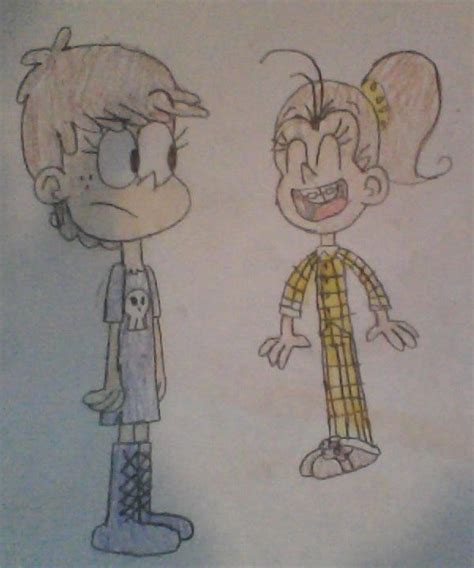 Luna And Luan Loud In Pajamas And Regular Shoes By Christi7186463 On