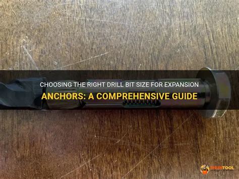 Choosing The Right Drill Bit Size For Expansion Anchors A Comprehensive Guide ShunTool