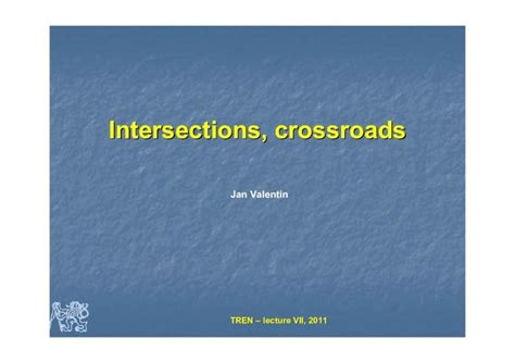 Pdf Types Of Intersections Dokumen Tips