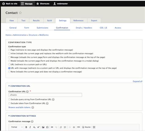 Drupal Webform Opensource Form Constructor And Acceptance Manager