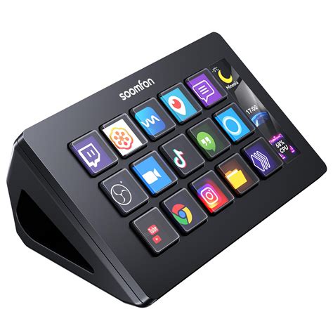 Stream Controller Soomfon Stream Control Deck With 15 Lcd Macro Keys
