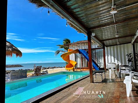 🏝️ บ้าน วิลล่า มัลดีฟ Villa Maldive พลูวิลล่าติดทะเล🏝️หาดเจ้าสำราญ เพชรบุรี บ้านพักสไตล์มินิมอล