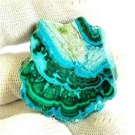 Rare Chrysocolla Malachite Slab Natural Azurite Gemstone Preform Etsy
