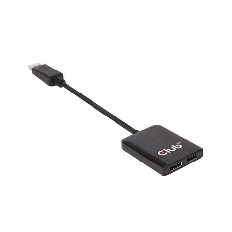 club 3d multi stream transport mst hub displayport to dual