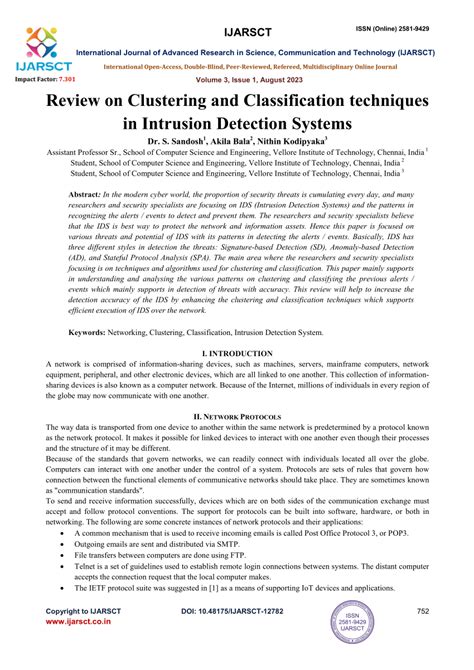 Pdf Review On Clustering And Classification Techniques In Intrusion