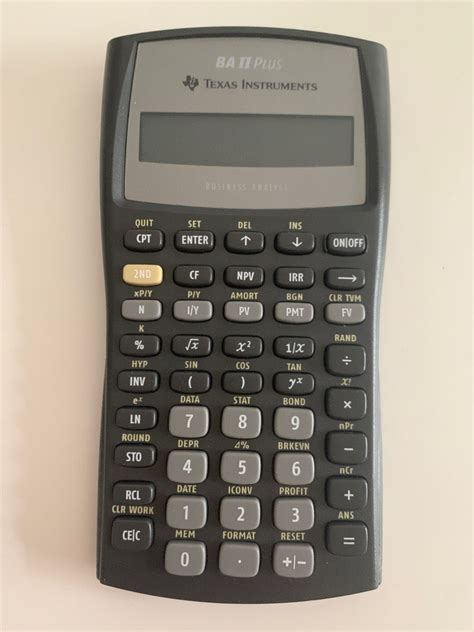 Financial Calculator Ba Ii Plus Hobbies Toys Stationery Craft Stationery School