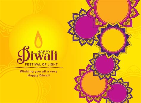 해피 디 왈리 축제 축하 배너 및 포스터 배경 프리미엄 벡터