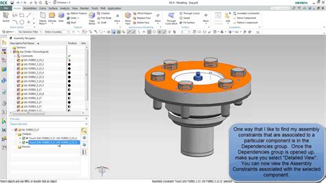 Assembly Constraints Nx Prolim Plm Tip Of The Week Youtube