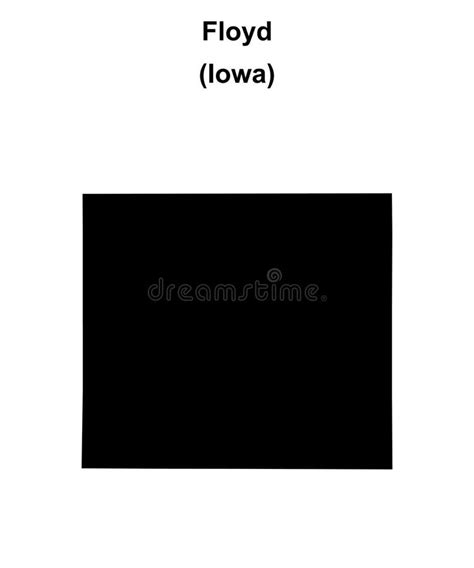 Floyd Outline Map Stock Vector Illustration Of Boundary 360776104