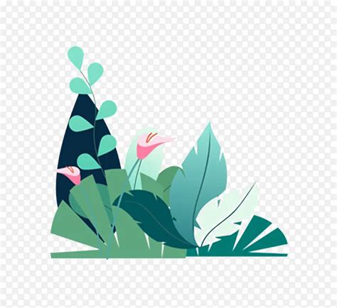 绿色植物卡通素材元素PNG图片素材下载 图片编号qakkzbxg 免抠素材网