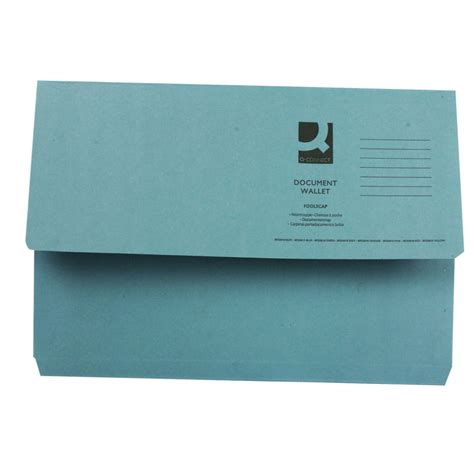 Medical Supermarket Foolscap Document Wallets Blue Medical Supermarket