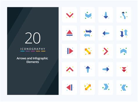 Arrow Flat Color Icon For Presentation Vector Art At Vecteezy