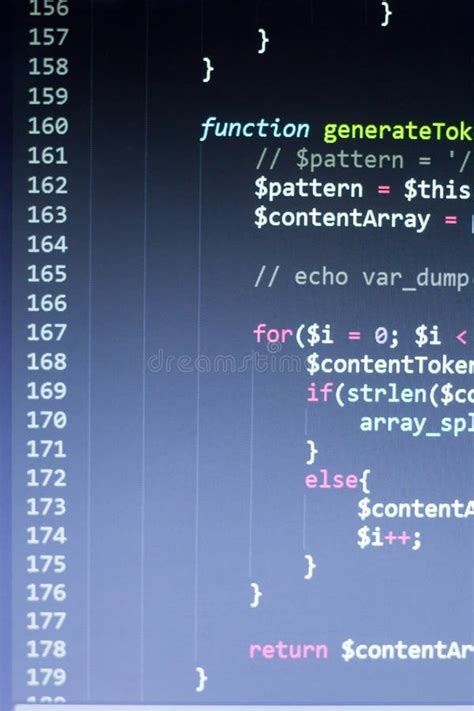 Php Back End Code Zoomed Through A Magnifier Computer Programming