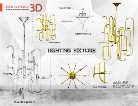 Lighting Fixture Design Support 3d