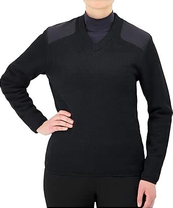 Cobmex V Neck Fleece Lined Commando Uniform Sweater Optional Badge