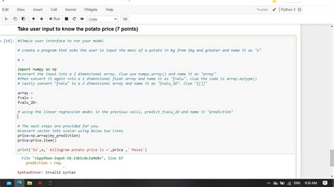 Solved Edit View Insert Cell Kernel Widgets Help Trusted Chegg