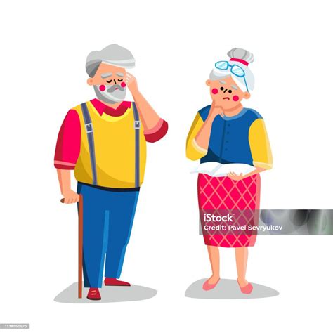 노인 과 여자 벡터의 치매 질병 가족에 대한 스톡 벡터 아트 및 기타 이미지 가족 남자 노인 Istock