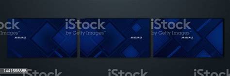 파란색과 검은색 기하학적 모양은 현대 기술 배경 디자인을 추상화합니다 벡터 추상 그래픽 프리젠 테이션 디자인 배너 패턴 배경 웹