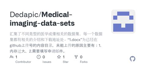 Github Dedapic Medical Imaging Data Sets