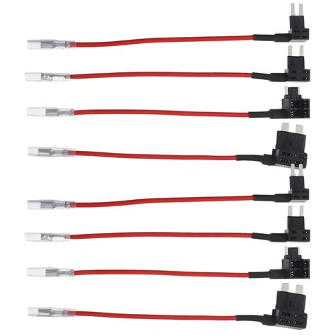 Ounona 8pcs In Line Fuse Holder Car Fuse Standard Plug Socket Automotive Fuse Tap Adapter