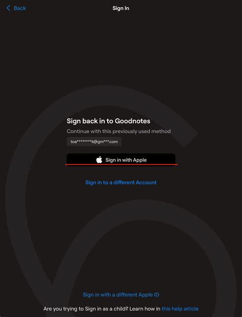 why am i getting we detect an existing goodnotes account goodnotes